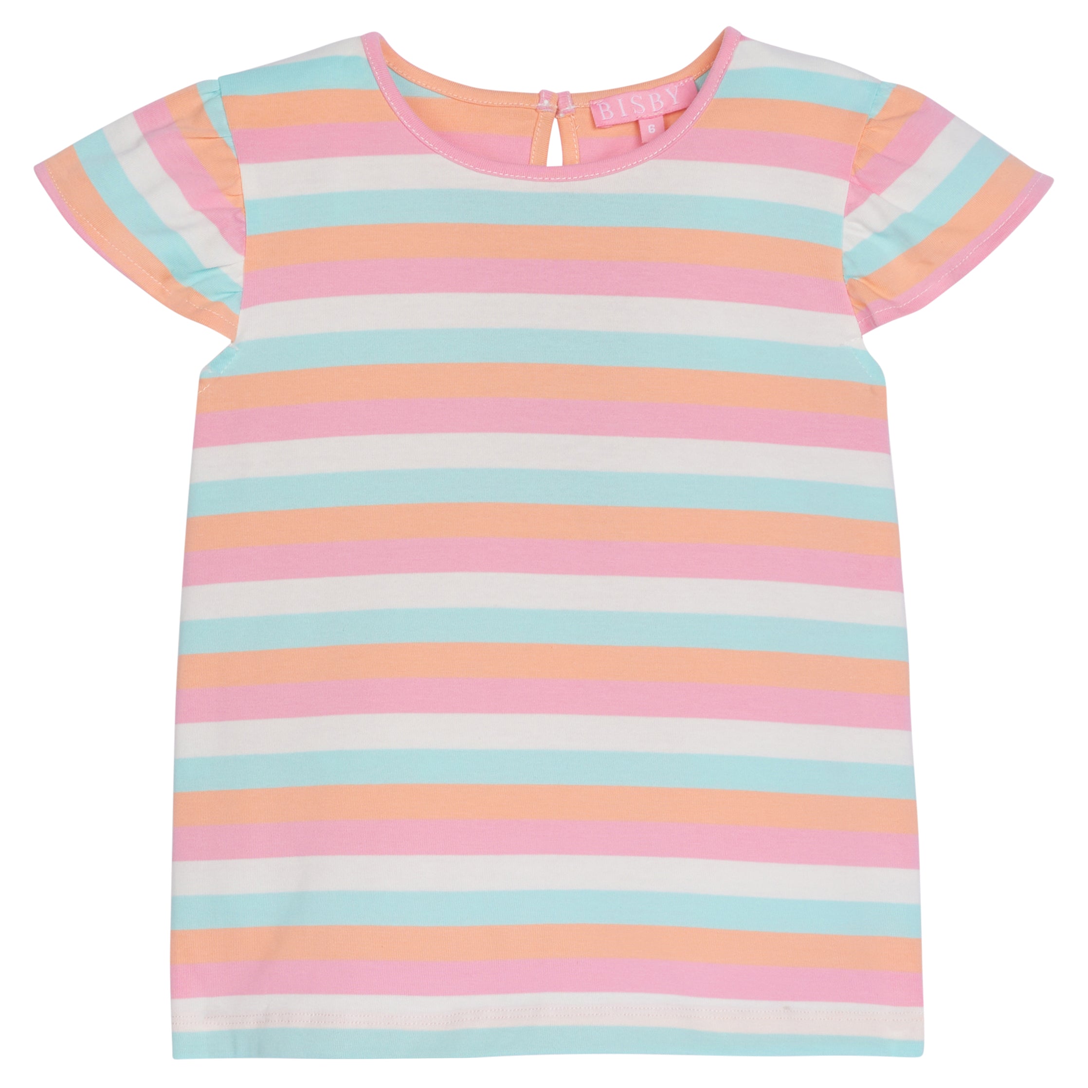 Angel Sleeve Tee - Sherbert Stripe – BISBY