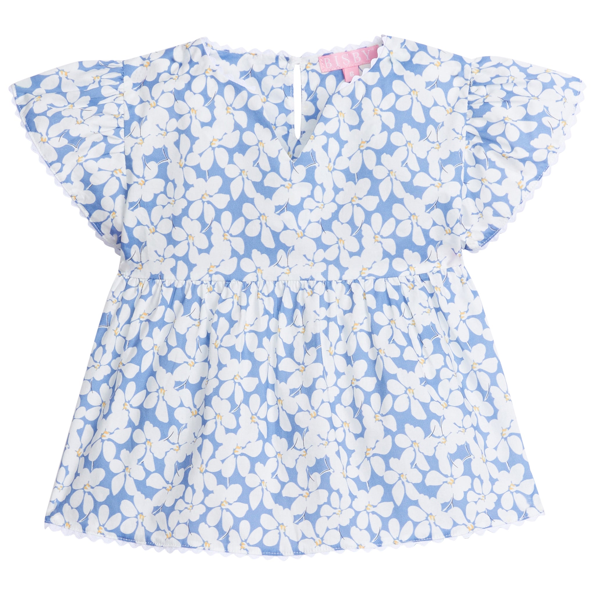 Positano Blouse - Piccadilly Blue – BISBY